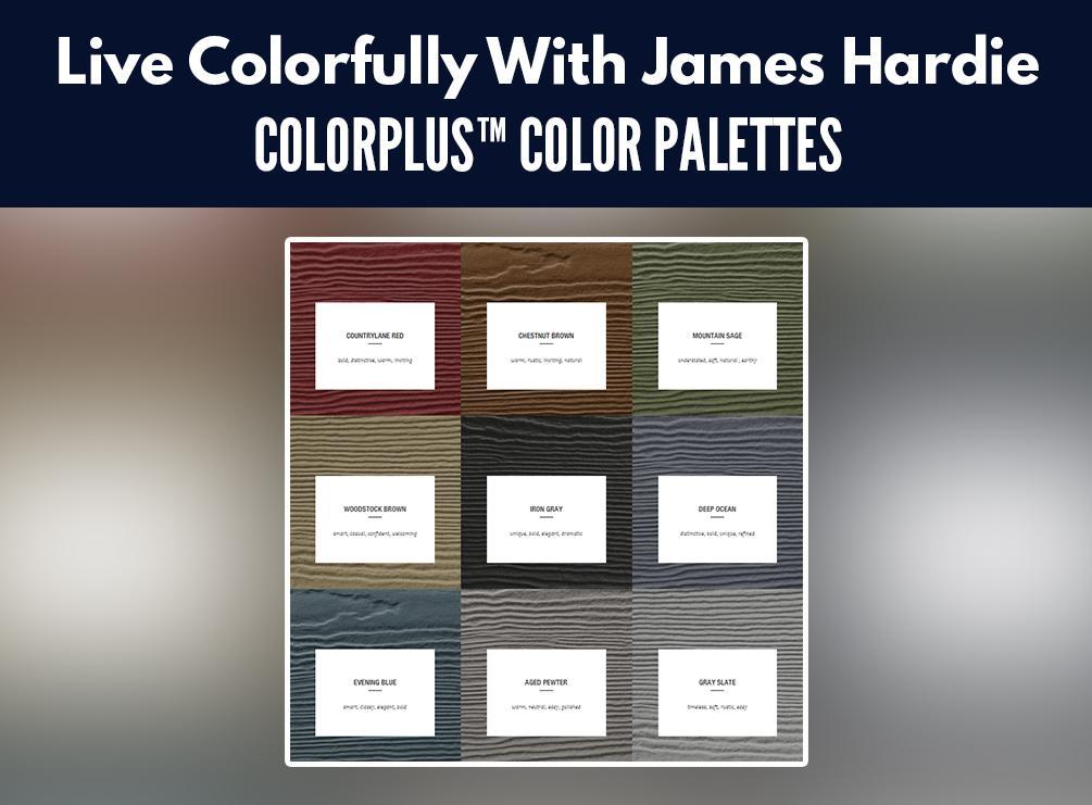 Live Colorfully With James Hardie ColorPlus™ Color Palettes